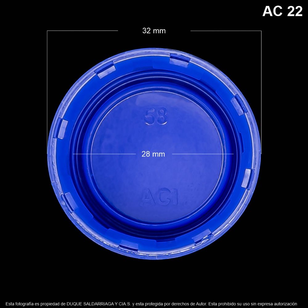 Tapa # 28 Azul Corta | Duque Saldarriaga